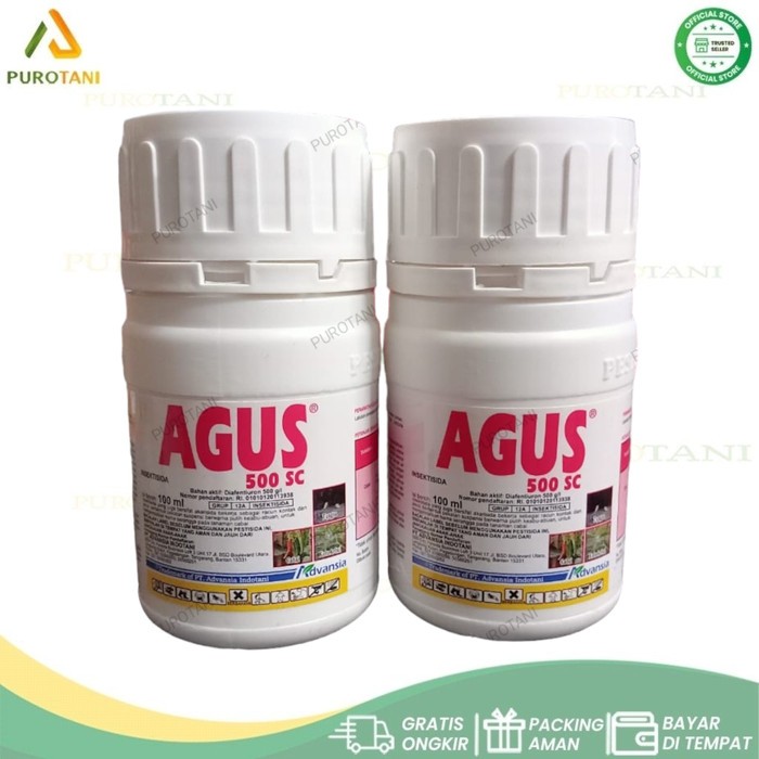Jual Insektisida Akarisida Tungau Kutu Kebul Agus 500 SC 100ML Bahan ...
