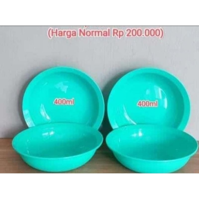 Jual Tupperware Original Cresendo Plate 400ml Dapat 4Pcs | Shopee Indonesia