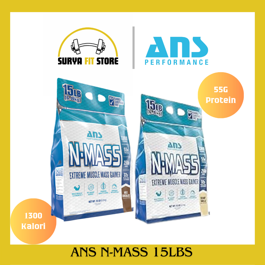 Jual ANS N MASS NMASS GAINER 15LBS 6.8KG | Shopee Indonesia