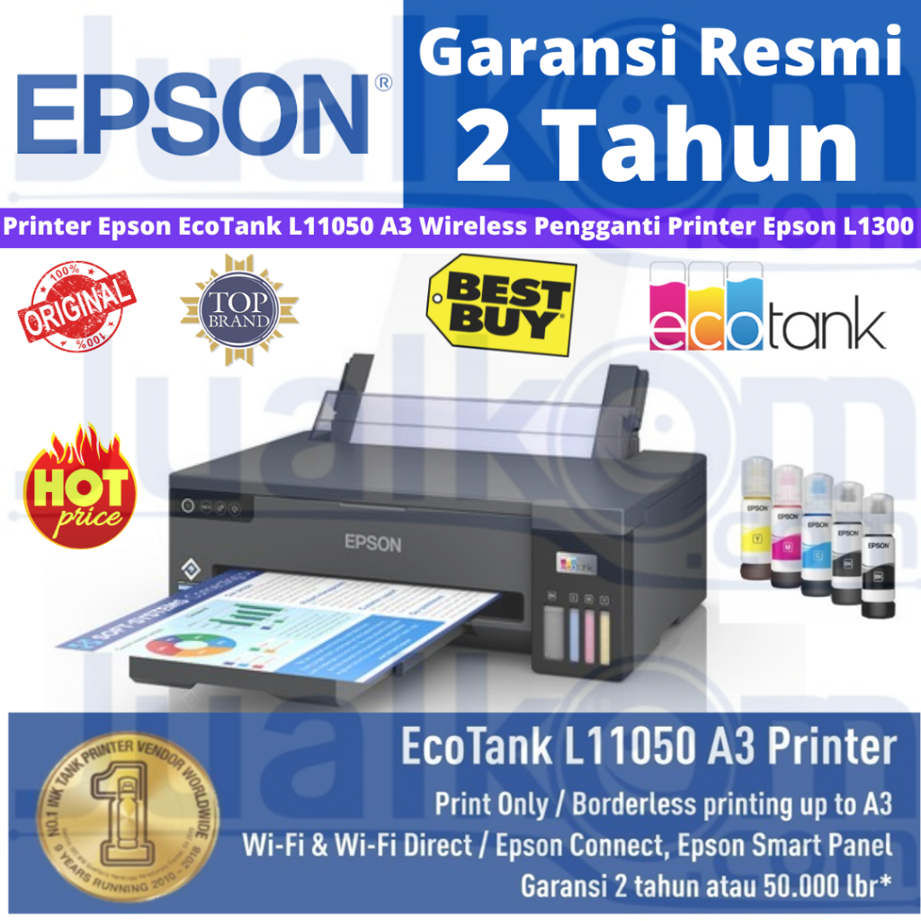 Jual Printer Epson EcoTank L11050 A3+ Wireless Pengganti Printer Epson ...