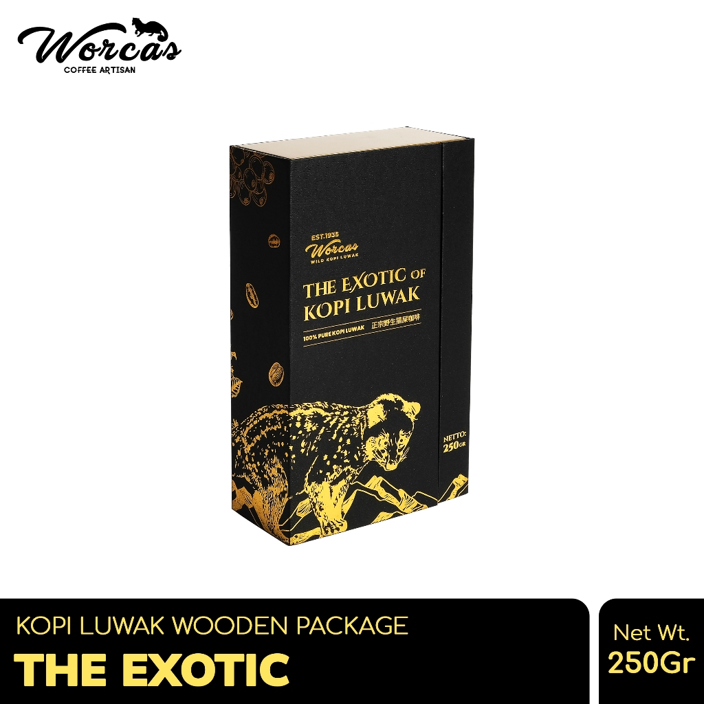 Jual WORCAS Kopi Luwak The Exotic Luxury Package 250gr | Shopee Indonesia