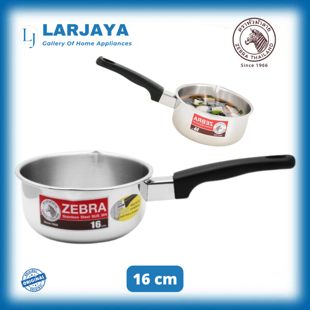 Jual Zebra Sauce Pan 16 cm (166307) | Panci Susu Stainless Steel SUS304 ...
