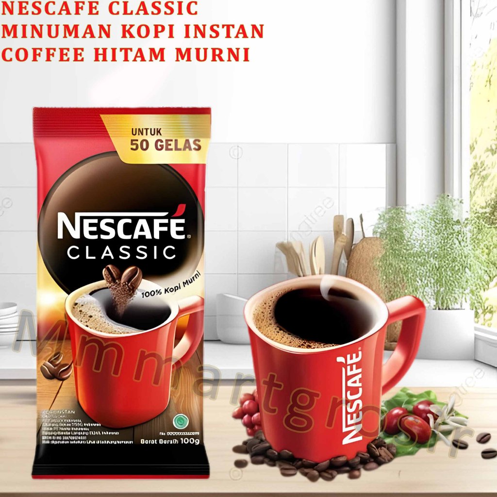 Jual Nescafe Classic / Minuman Kopi Instan / Coffee Hitam Murni / 100gr ...