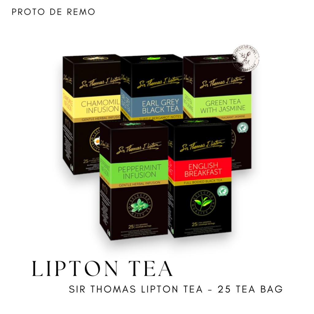 Jual Lipton Tea Sir Thomas J.Lipton 25 Tea Bag @2GR Flavour Tea | Shopee Indonesia