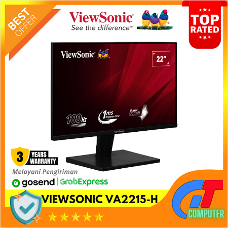 Jual Monitor LED 22" ViewSonic VA2215-H 100Hz 1ms FreeSync VGA HDMI | Shopee Indonesia