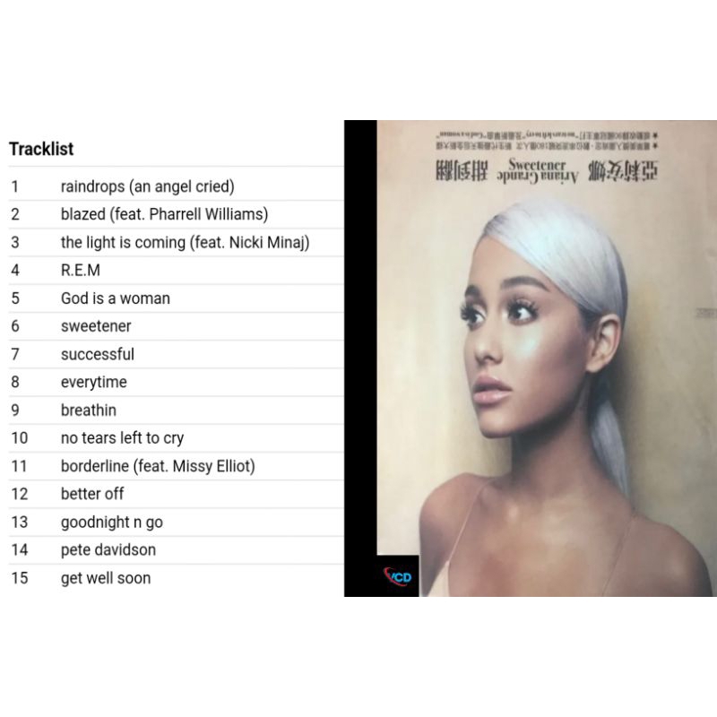 Jual ariana grande sweetener vcd album | Shopee Indonesia