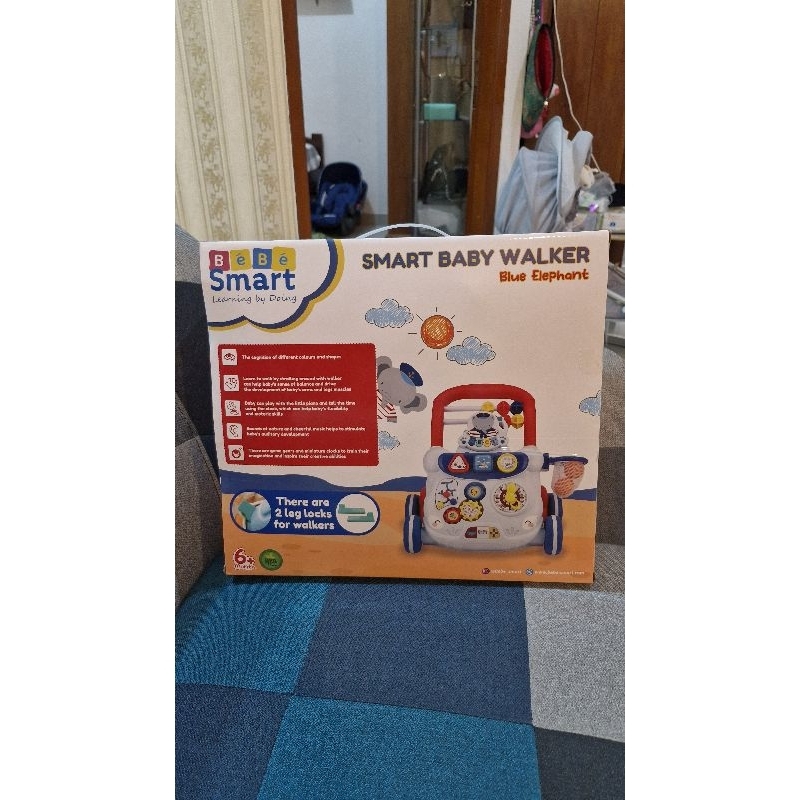 Jual smart baby walker blue elephant | Shopee Indonesia