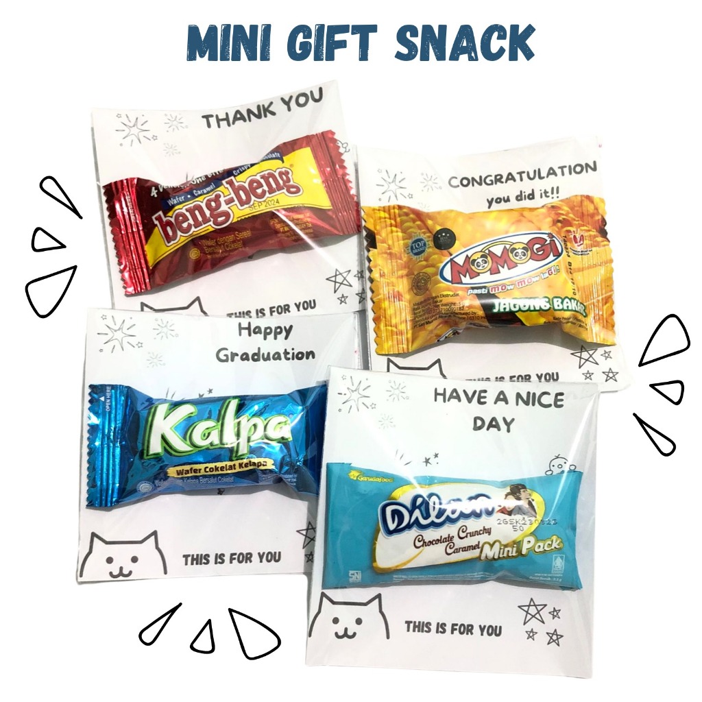 Jual Mini Gift Snack Hadiah Ulang Tahun Wisuda Hampers Mini Kecil Snack ...