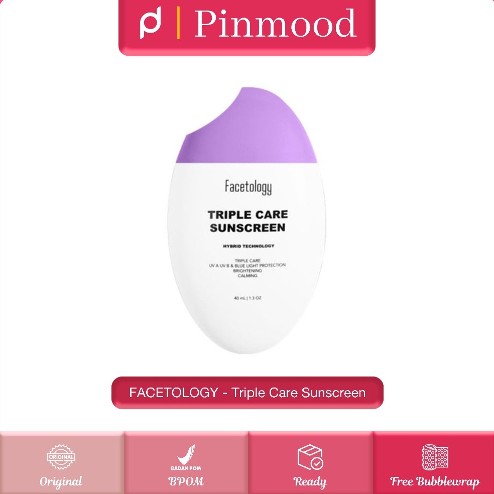 Jual FACETOLOGY TRIPLE CARE SUNSCREEN 4 ml Triple Care Sunscreen Hybrid ...