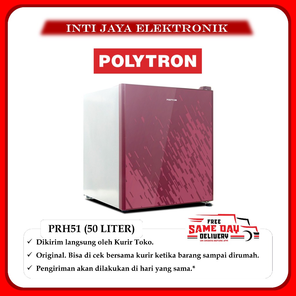 Jual KULKAS POLYTRON PRH51 POLYTRON 50 LITER KULKAS MINI PRH 51 PORTABLE KULKAS | Shopee Indonesia