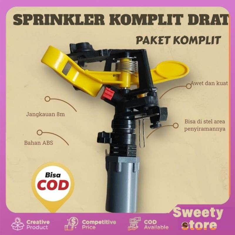 Jual PAKET KOMPLIT SPRINGKEL KUNING TEMBAK + SOCK DRAT SPRINGKEL TAMAN ...