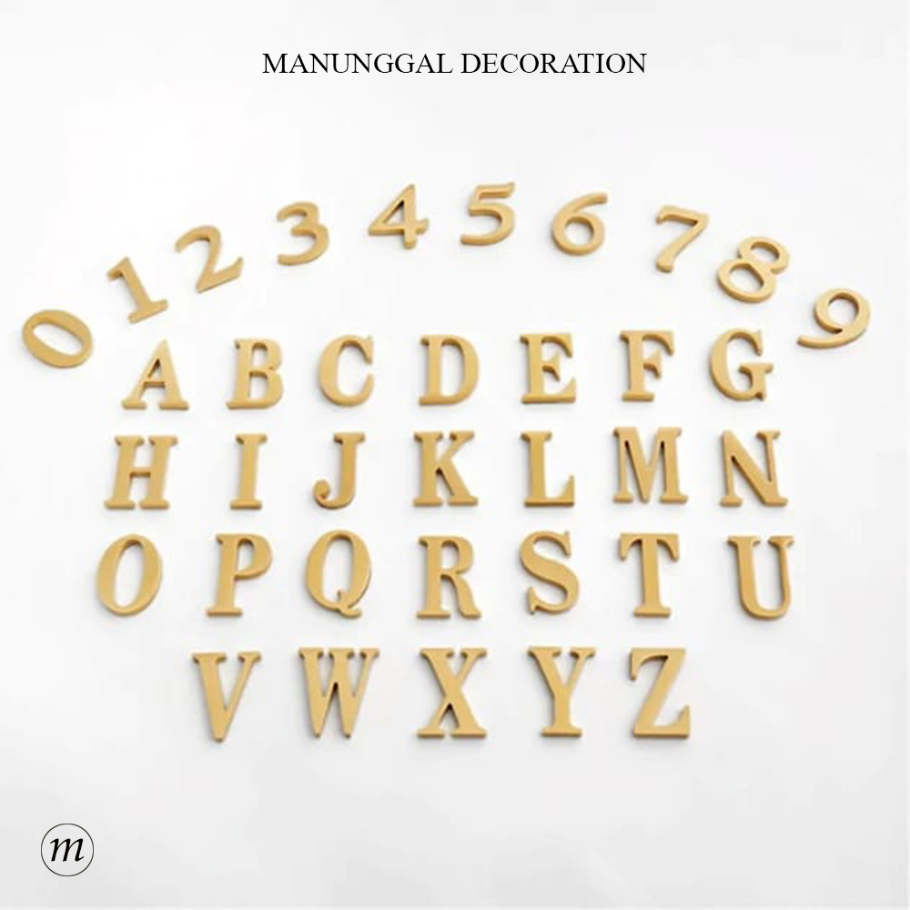 Jual Huruf Satuan Kayu TImbul /HURUF TIMBUL KAYU CUSTOM/ Huruf 3 D ...