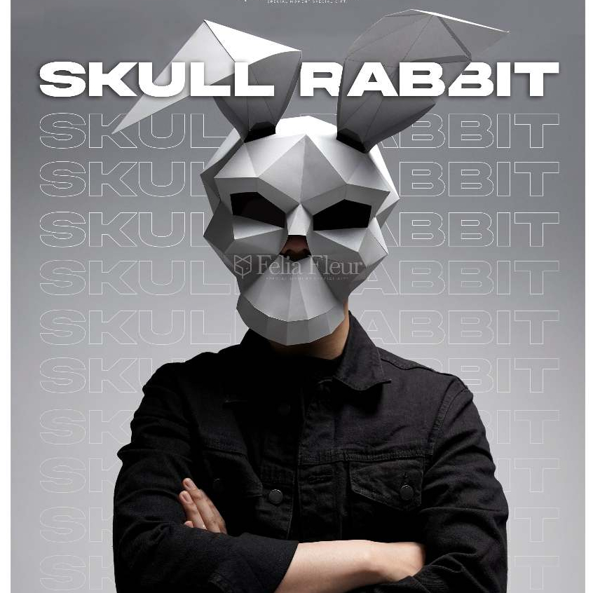 Jual Papercraft Topeng Jepang Skull Rabbit Kelinci Japanese Mask ...
