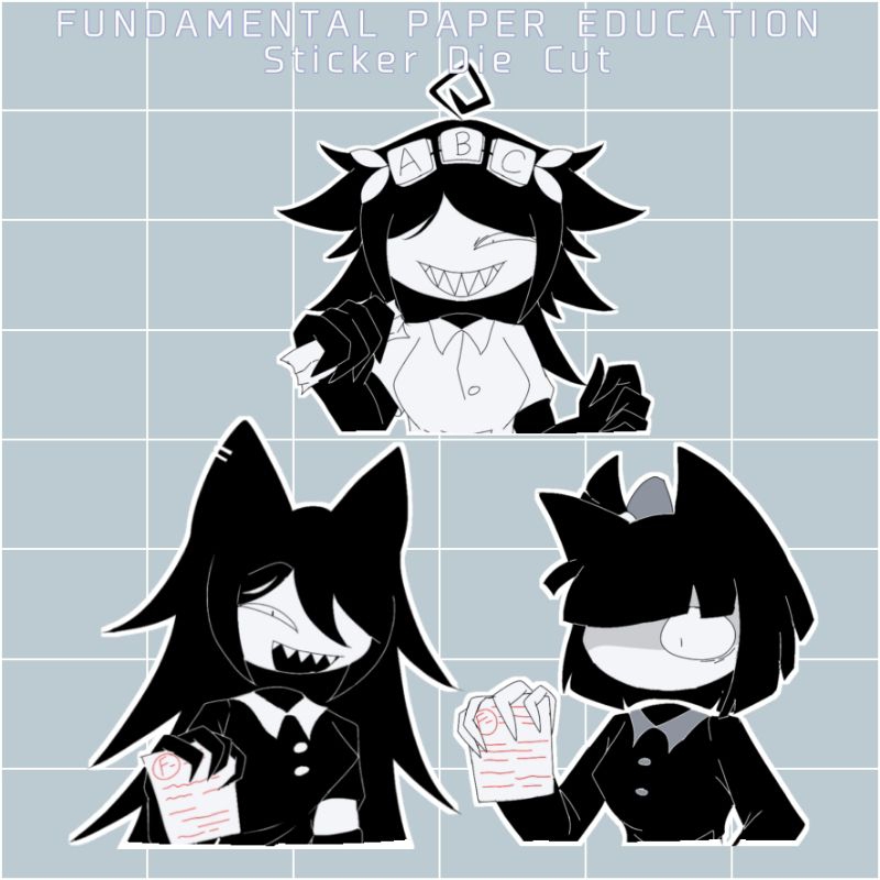 Jual [READY STOCK] Fundamental Paper Education Sticker 1 Set Miss Circle, Miss Travel, Miss ...