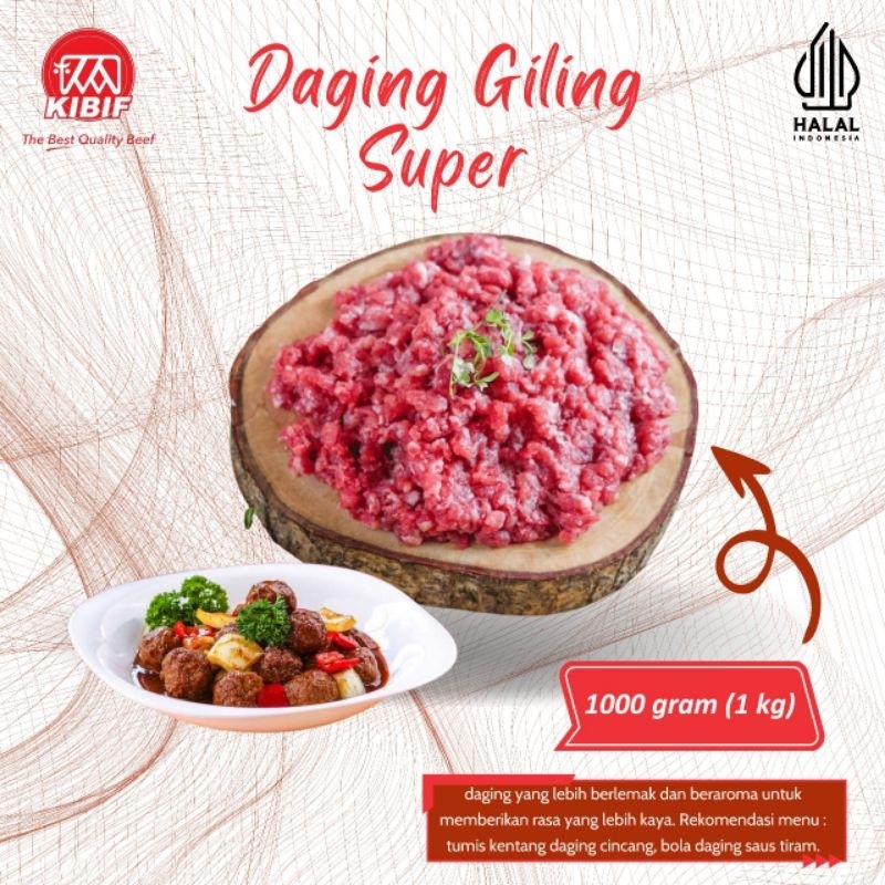Jual Daging Giling Super 1kg | Shopee Indonesia