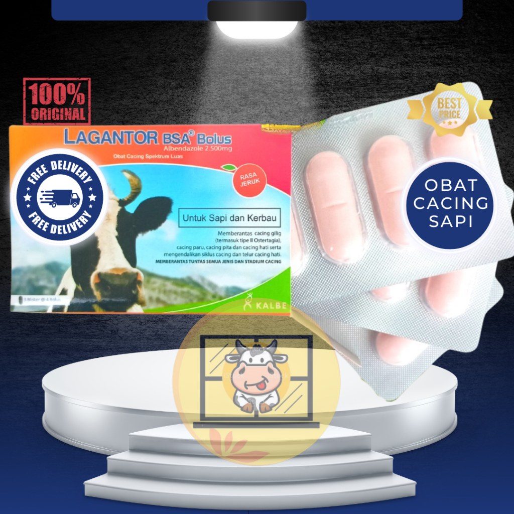 Jual LAGANTOR BSA 12 BOLUS (1BOX KECIL) - Obat Cacing Sapi Bolus Paling ...