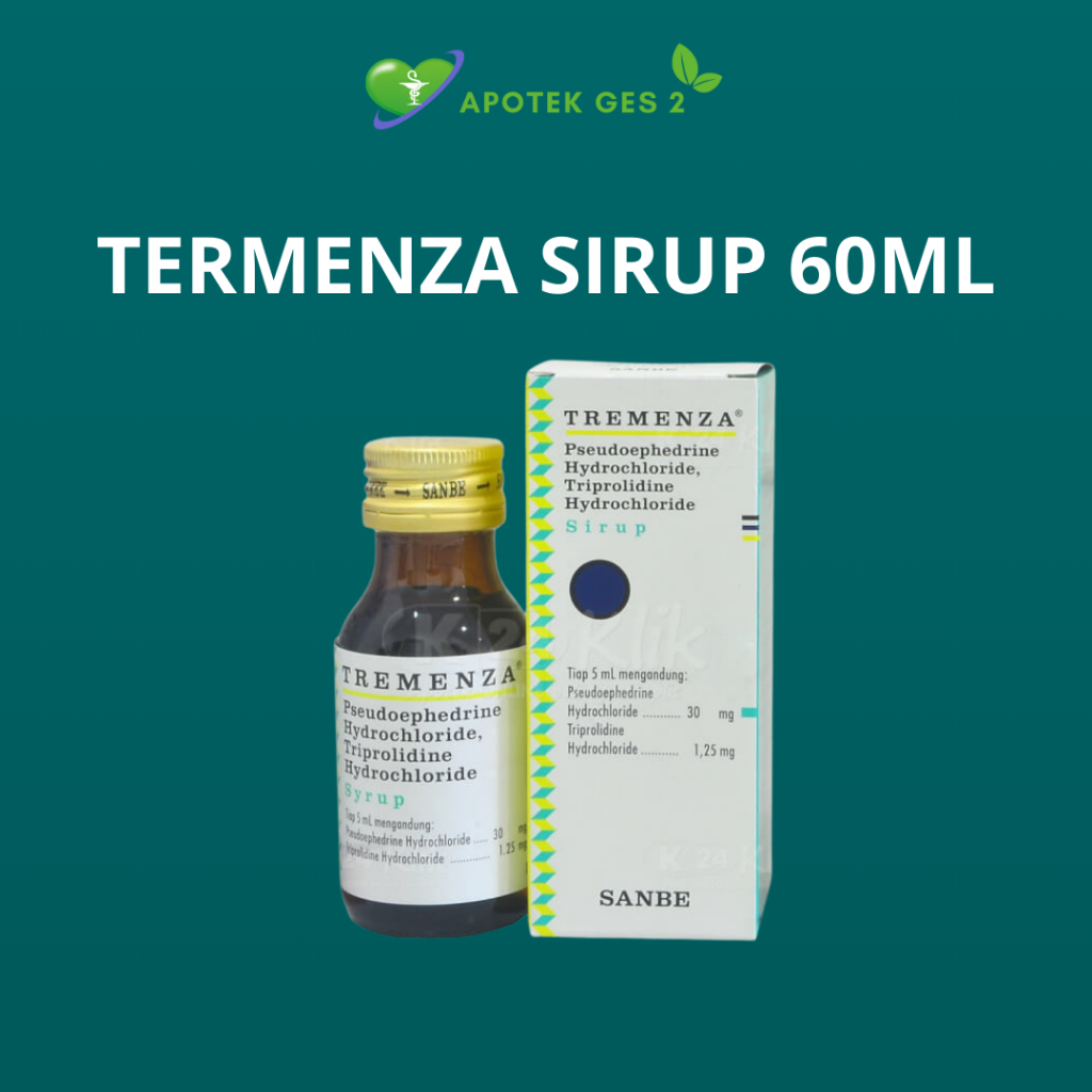 Jual TREMENZA SIRUP 60 ML OBAT PILEK ALERGI DAN FLU | Shopee Indonesia