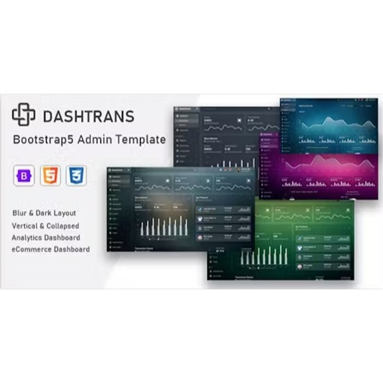 Jual Template Web Admin [Dashtrans - Bootstrap 5] | Shopee Indonesia