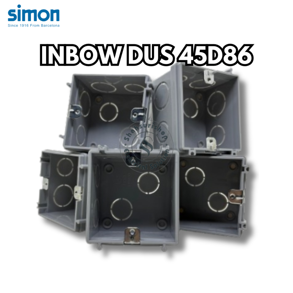 Jual SIMON INBOW DUS 45DH86 KOTAK PEMASANGAN INBOW ABU-ABU DAN PUTIH ...