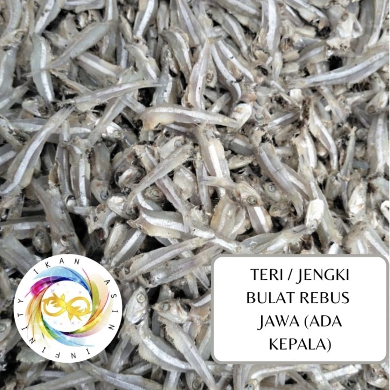 Jual Ikan asin Teri / Jengki Bulat Rebus Jawa (Ada Kepala) (1000 gram ...
