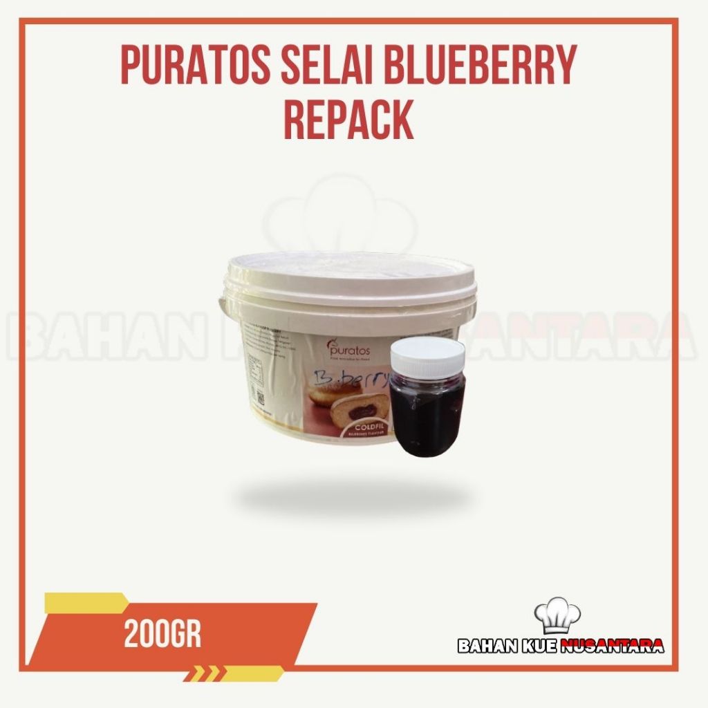 Jual SELAI BLUEBERRY PURATOS REPACK 200GR | Shopee Indonesia