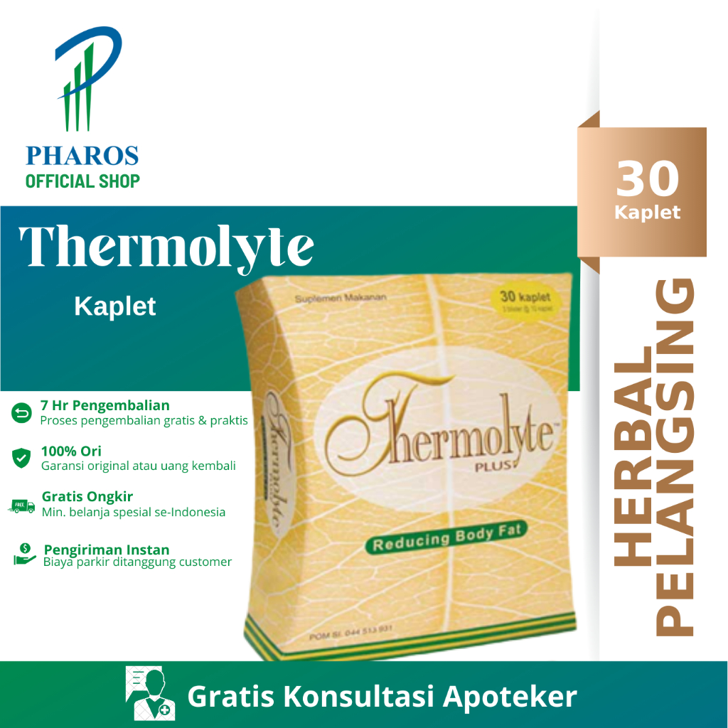 Jual Thermolyte Plus 10 / 30 / 60 kaplet - Suplemen Kesehatan | Shopee ...