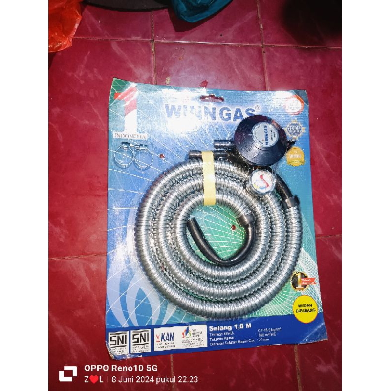 Jual PAKET REGULATOR WINN GAS Plus Selang PAKET LENGKAP DENGAN 2 ...
