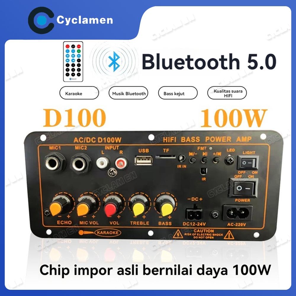 Jual Amplifiers Board Audio 8-12 Inci Speaker AC 220V 12V 24V Penguat ...