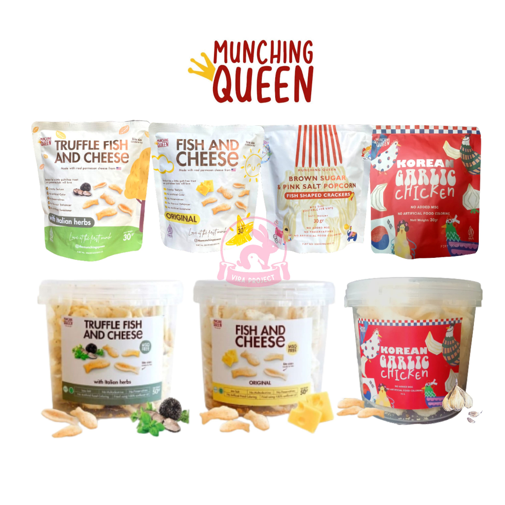 Jual 12+ MUNCHING QUEEN FISH AND CHEESE/POTATO CHIPS / CEMILAN ANAK ...
