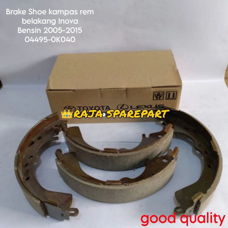 Jual Brake Shoe kampas rem belakang Innova Bensin 2005 - 2015 | Shopee ...