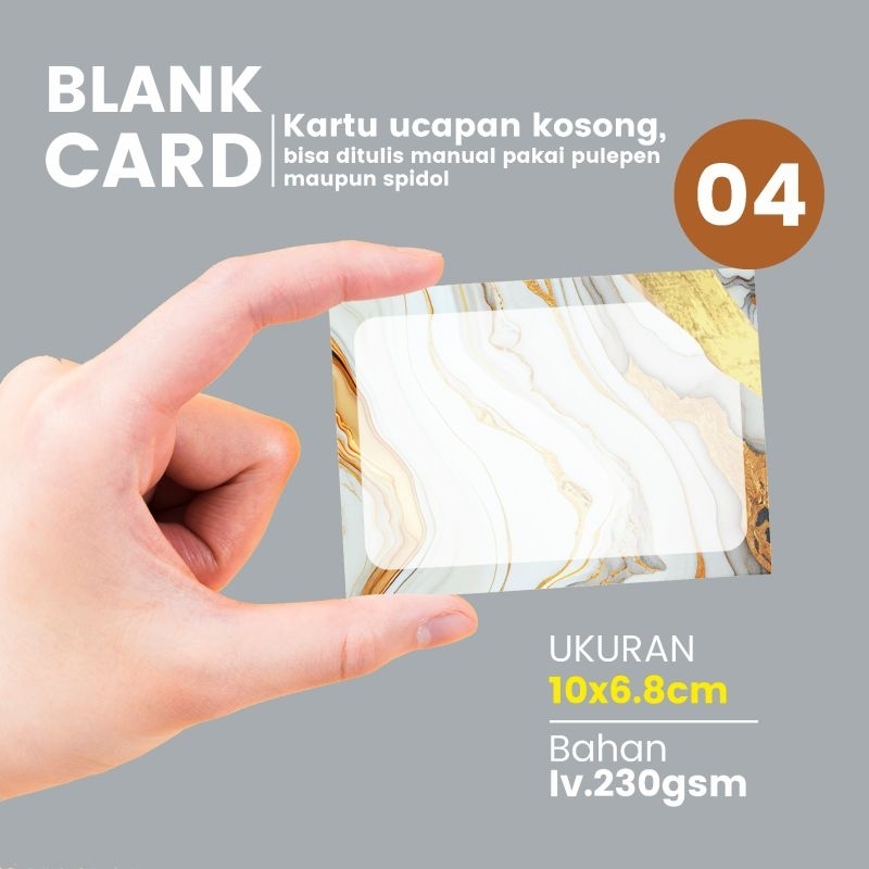 Jual BLANK CARD ISI 50 PCS | KARTU UCAPAN KOSONG | GREETING CARD ...
