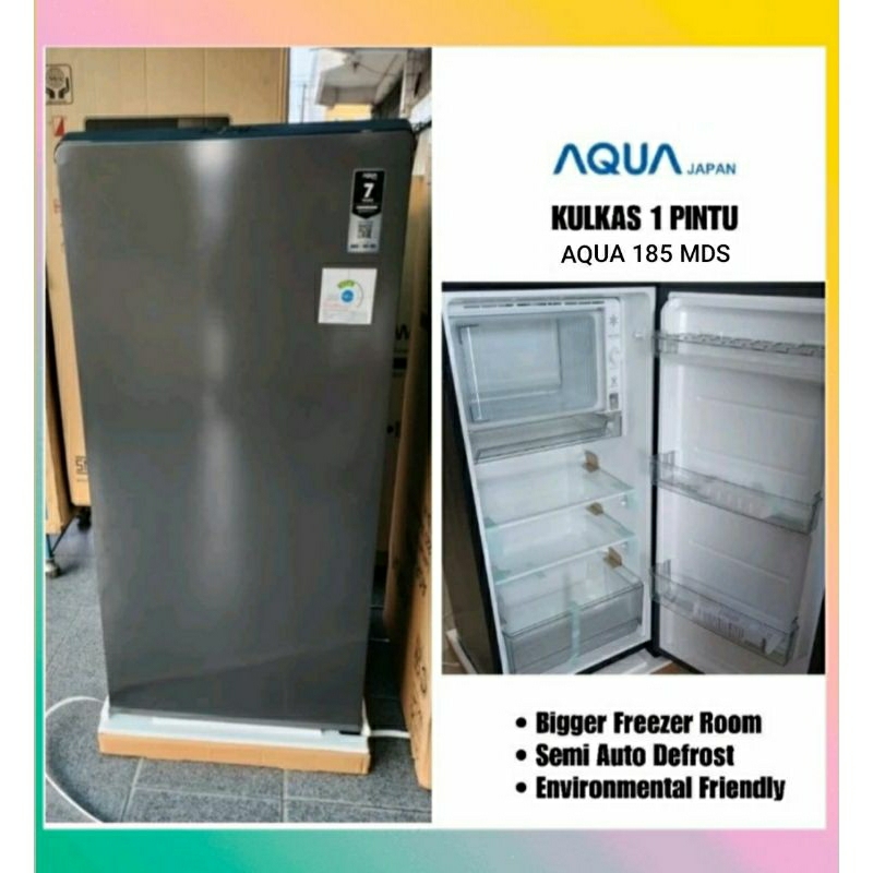 Jual KULKAS 1 PINTU AQUA D185 MDS/KULKAS AQUA 1 PINTU D185 MDS/KULKAS 1 ...