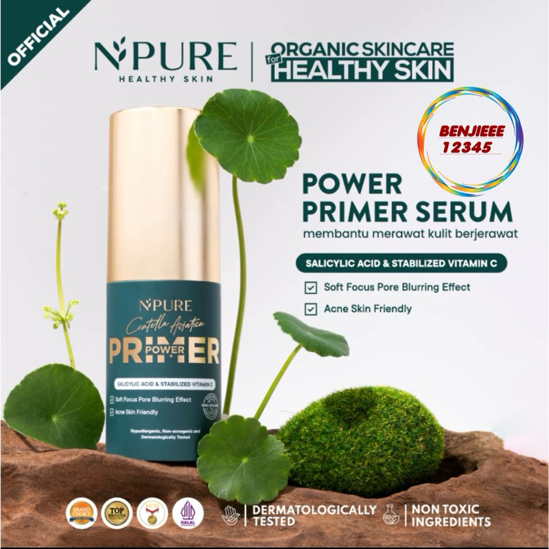 Jual NPURE Cica Power Primer Serum acne skin kulit Centella Asiatica ...