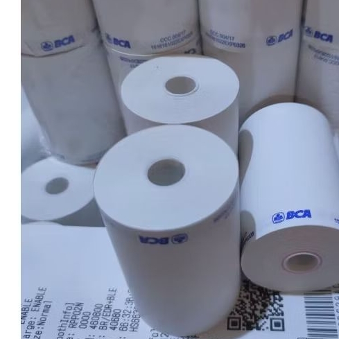 Jual 10 roll kertas kasir thermal 58x40mm panjang kertas 20meter ...