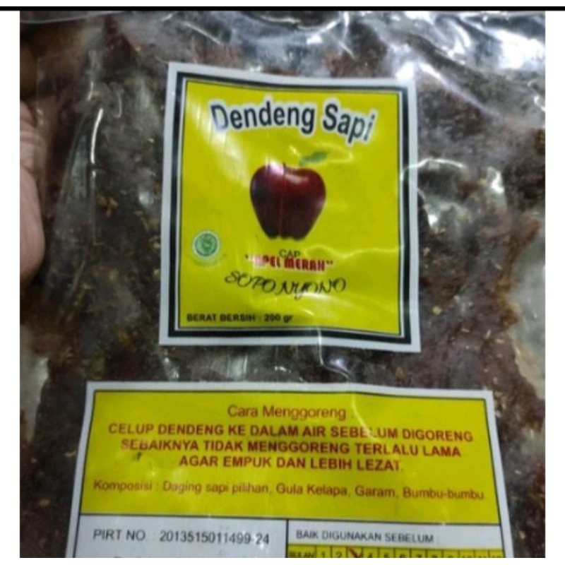 Jual Dendeng Sapi Cap Apel Merah 200 gram | Shopee Indonesia