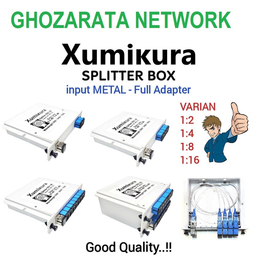 Jual Splitter Box Powerfull, Fujitomo & Xumikura, input Metal - 1/2, 1/ ...