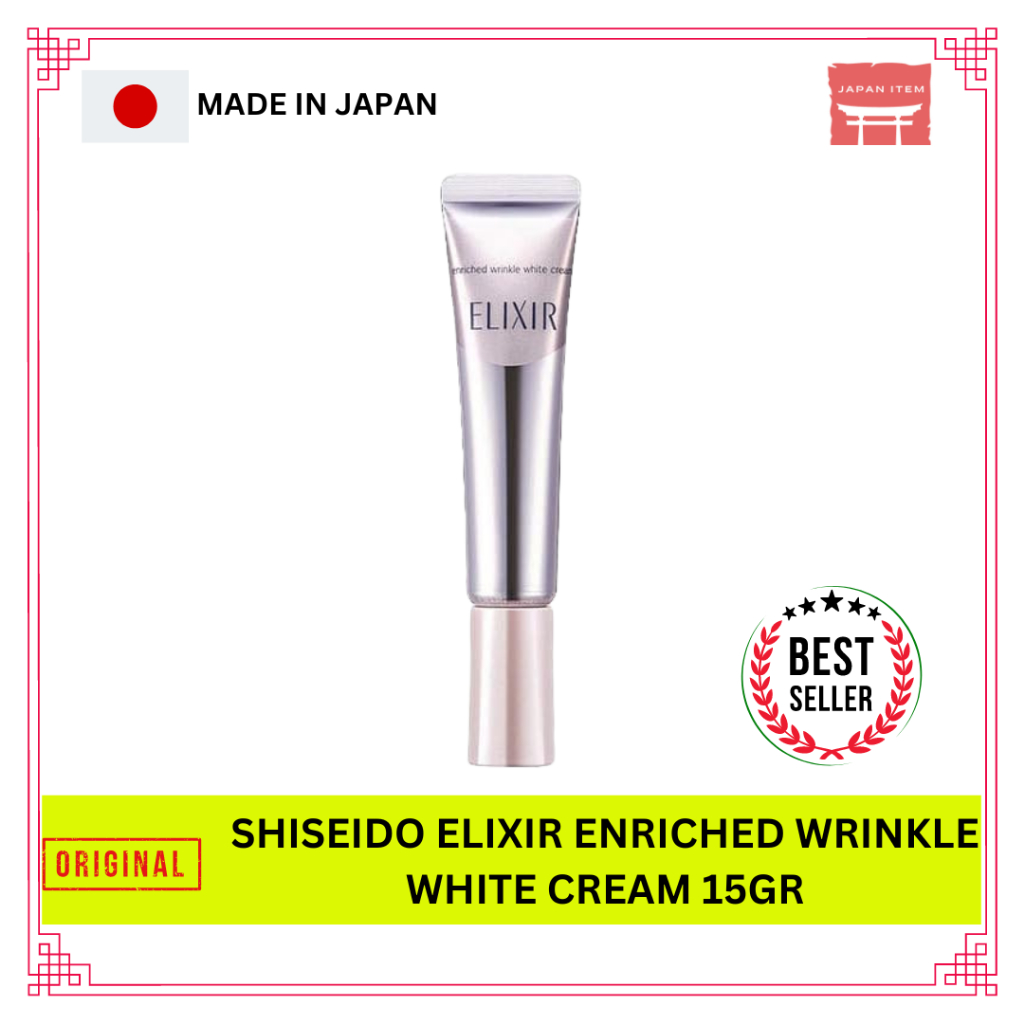 Jual Elixir enriched wrinkle white cream 15gr original Japan | Shopee Indonesia