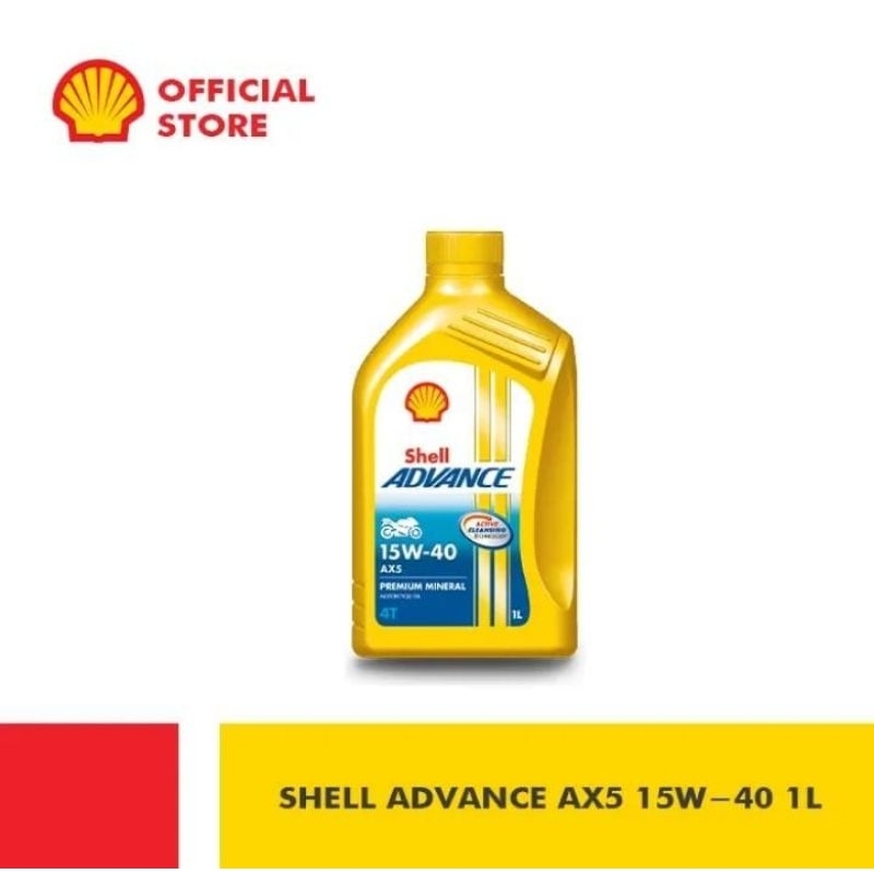 Jual Oli Motor Shell Advance 4T AX5 15W-40 (1L) | Shopee Indonesia
