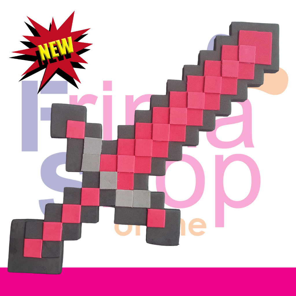 Jual MAINAN PEDANG MINECRAFT / MINE CRAFT RED MAGIC SWORD | Shopee ...