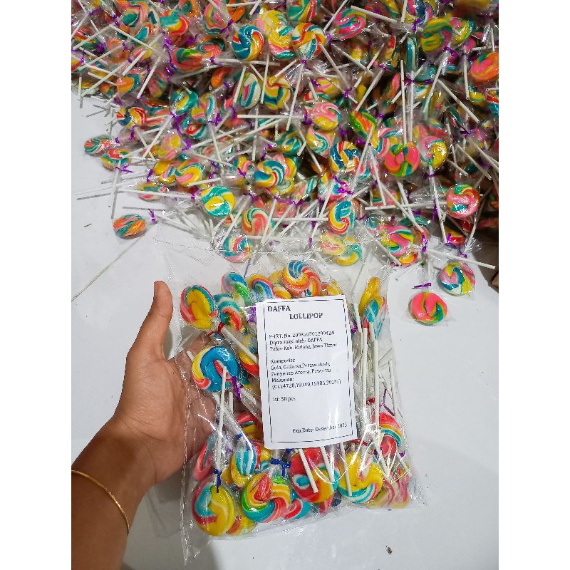 Jual paket permen satu karton / 50 pack lolli 3cm (isi 50pcs/pack ...