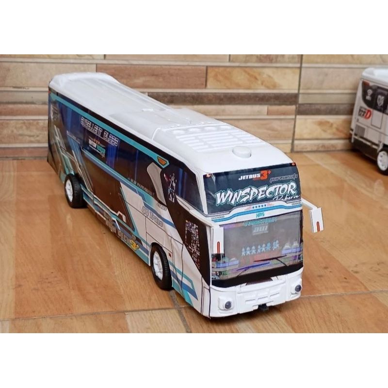 Jual Mainan mobil Miniatur Bus Telolet Basuri Full Lampu - Mainan Anak ...