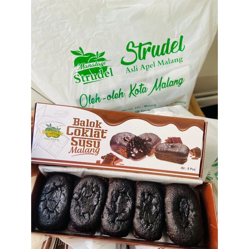 Jual kue balok cokelat susu isi 5 by strudel malang | Shopee Indonesia