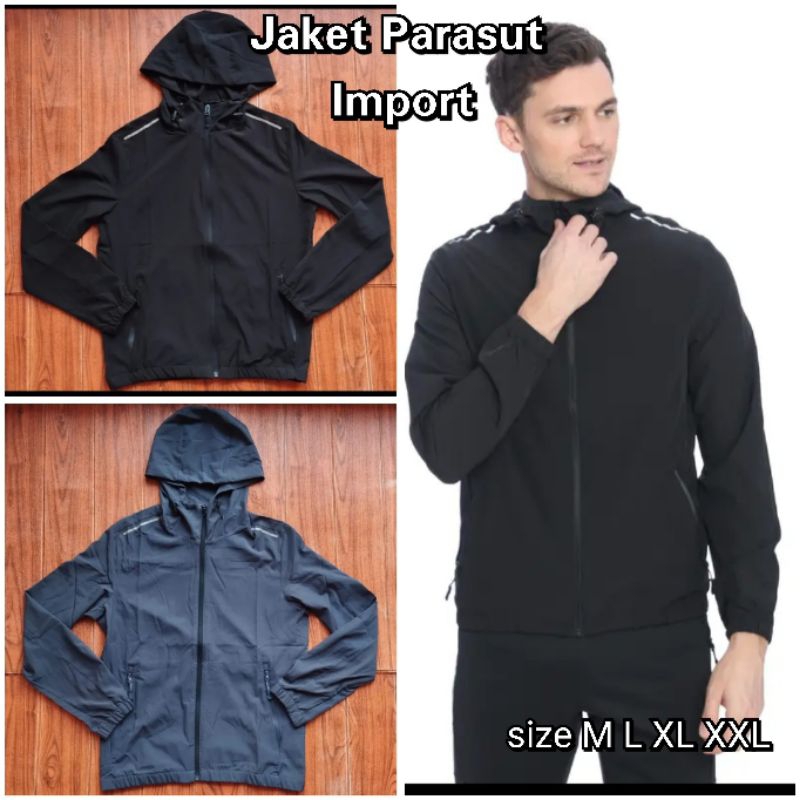 Jual Jaket Parasut Import | Jaket Lari Sauna | Jaket Olahraga Pria ...