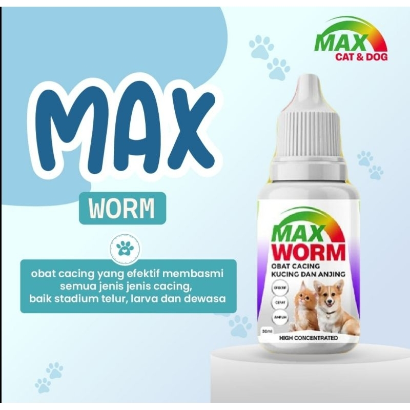 Jual MAX WORM 30 mL / Obat Cacing Untuk Anjing dan Kucing | Shopee ...