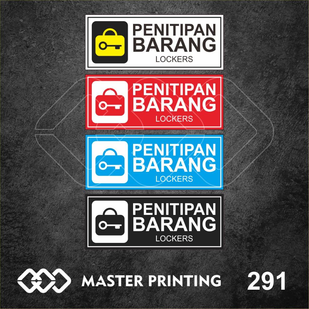 Jual 291 - Stiker Penitipan Barang, Sticker Vinyl, Premium, Tahan Air ...