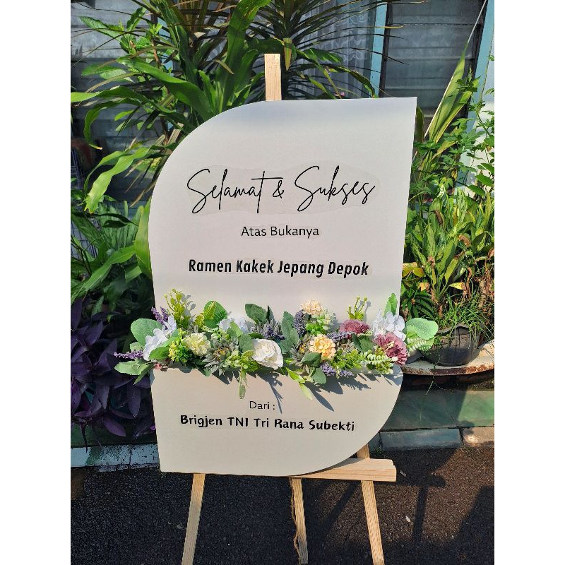 Jual Flower Box Paket Lengkap Model B 60x40cm bahan PVC Board | Papan ...