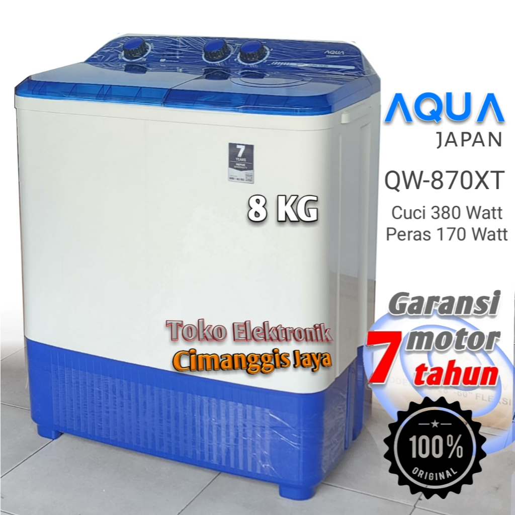 Jual mesin cuci Aqua 2 tabung 7 kg 8 kg 9 kg 10 kg 12 kg | Shopee Indonesia