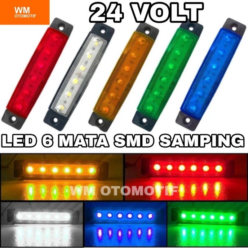 Jual Lampu LED 6 SMD Mata Plasma Supersonic 24 Volt COB Samping Ultrasonic Kolong Modul Topi ...