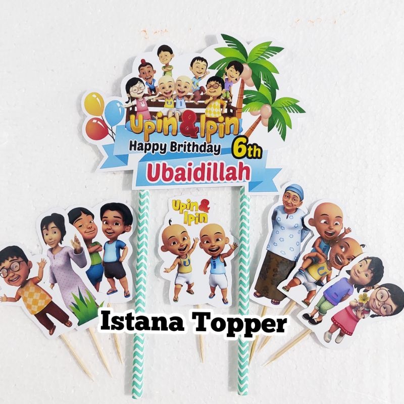 Jual Topper Cake STANDART / CUSTOM Tema Thomas, Boboi Boy, Topper Upin ...