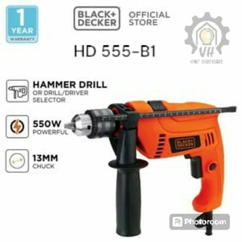 Jual SPAREPART ORIGINAL FOR 550 W HAMMER DRILL 13 MM HD 555-B1 - BLACK ...